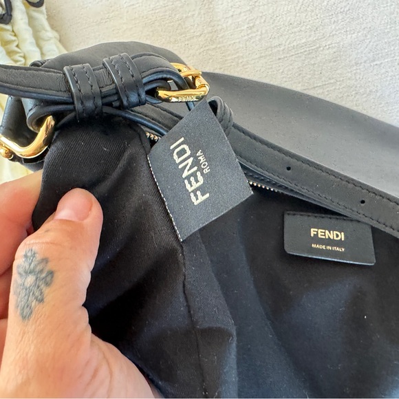 Fendi | Bags | Fendi Fendigrathy Small Black Bag | Poshmark